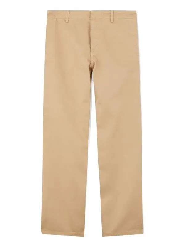 FORTELA Jamiet Chino Gabardine Trousers - Natural