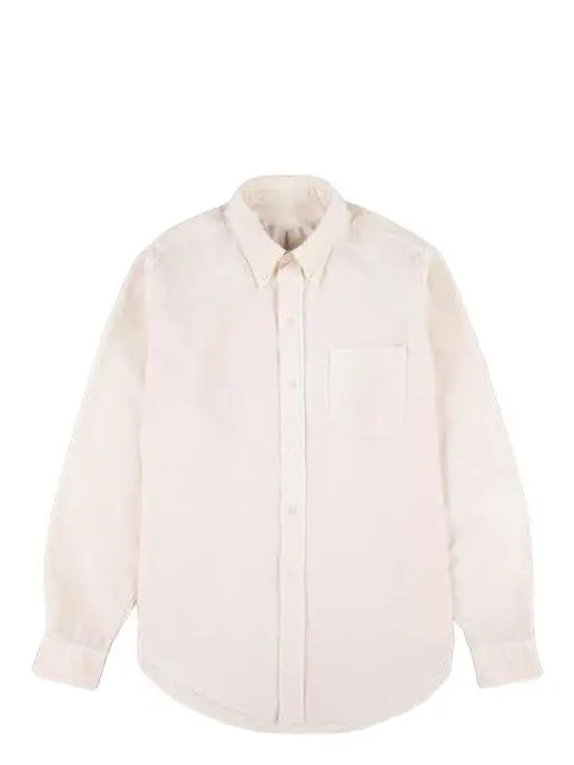 FORTELA King Corduroy Button Down Shirt - Off White