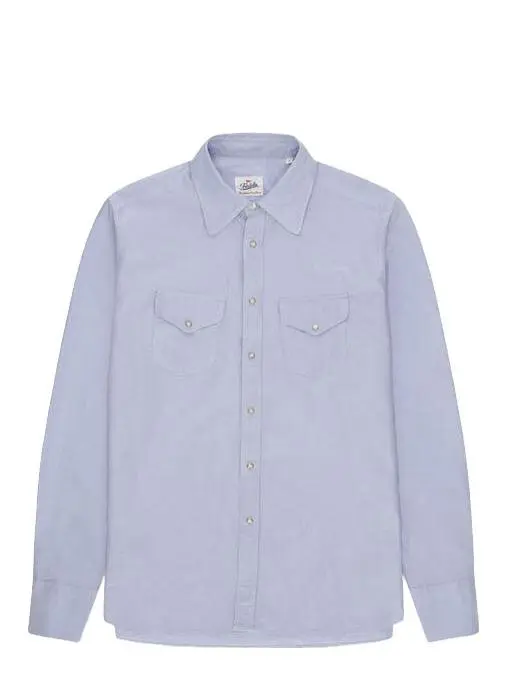 FORTELA Tex Texan Oxford Cotton Shirt - Light Blue