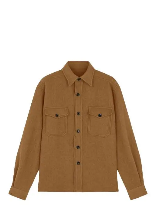FORTELA Kenny Wool Overshirt - Camel