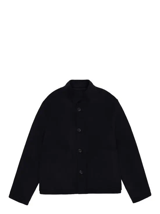 FORTELA Miller Short Wool Jacket - Navy Blue