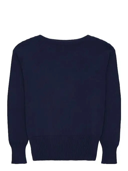 FORTELA Noah Cotton Crewneck Sweater - Blue