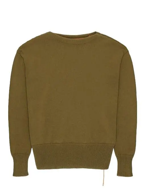FORTELA Noah Cotton Crewneck Sweater - Khaki