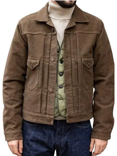 FORTELA Moleskin Jacket - Brown
