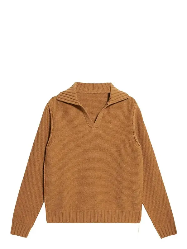 FORTELA Cornell V-neck Wool Sweater - Beige