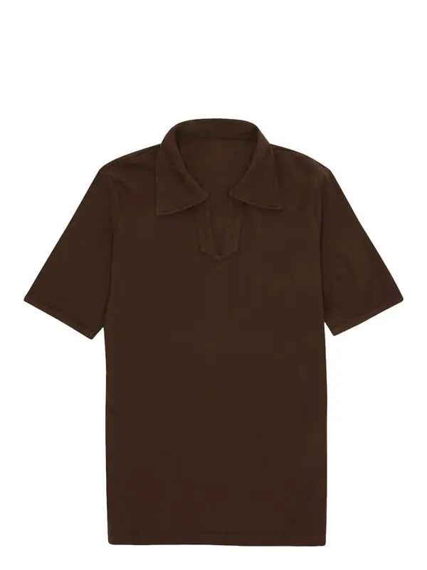 FORTELA Goose Short Sleeve Polo - Brown