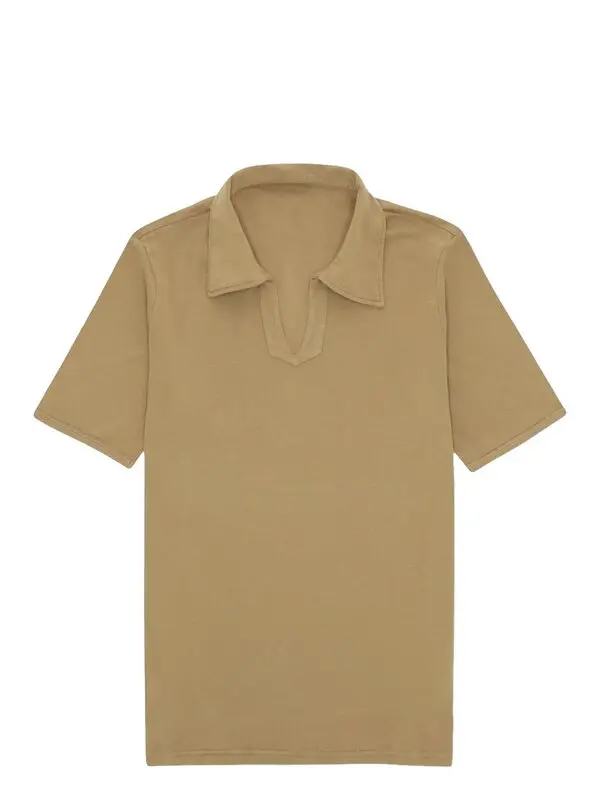 FORTELA Goose Short Sleeve Polo - Camel