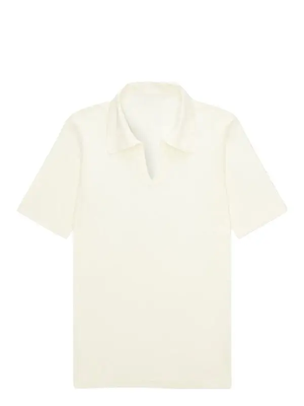 FORTELA Goose Short Sleeve Polo - Ecru
