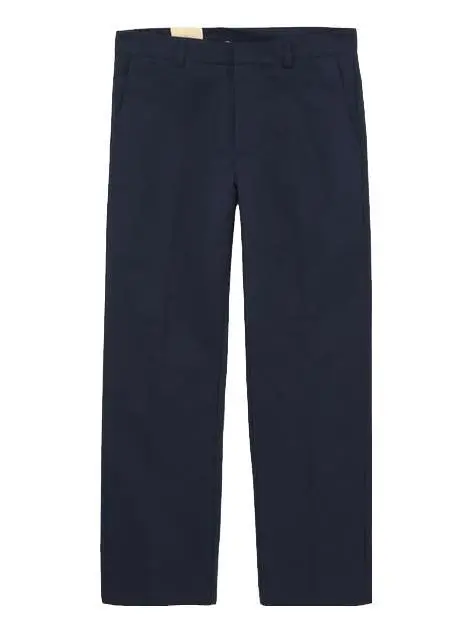 FORTELA Maine Heavy Cotton Gabardine Chino Pants - Navy