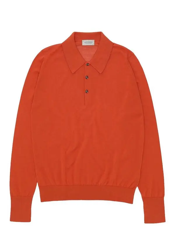FORTELA Finchley Cotton Knit Polo - Red