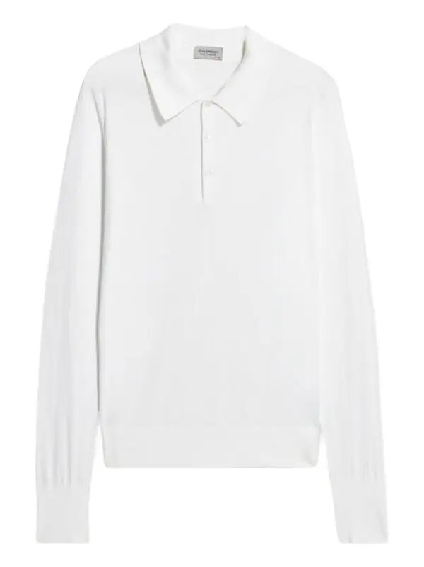 FORTELA Finchley Cotton Knit Polo - White