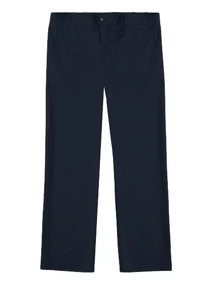FORTELA Reno Herringbone Cotton Trousers - Blue