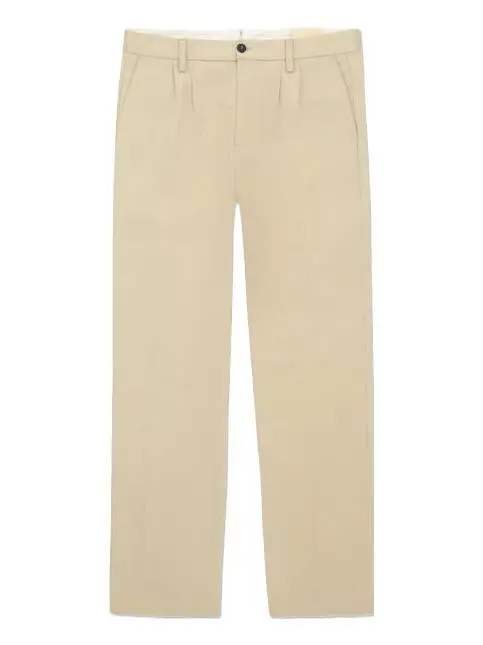 FORTELA Pences33 Tapered Cotton Gabardine Chinos - Ecru