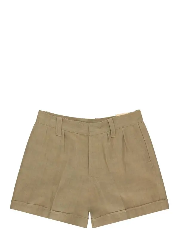 FORTELA Bedford Linen Bermuda Shorts - Oil
