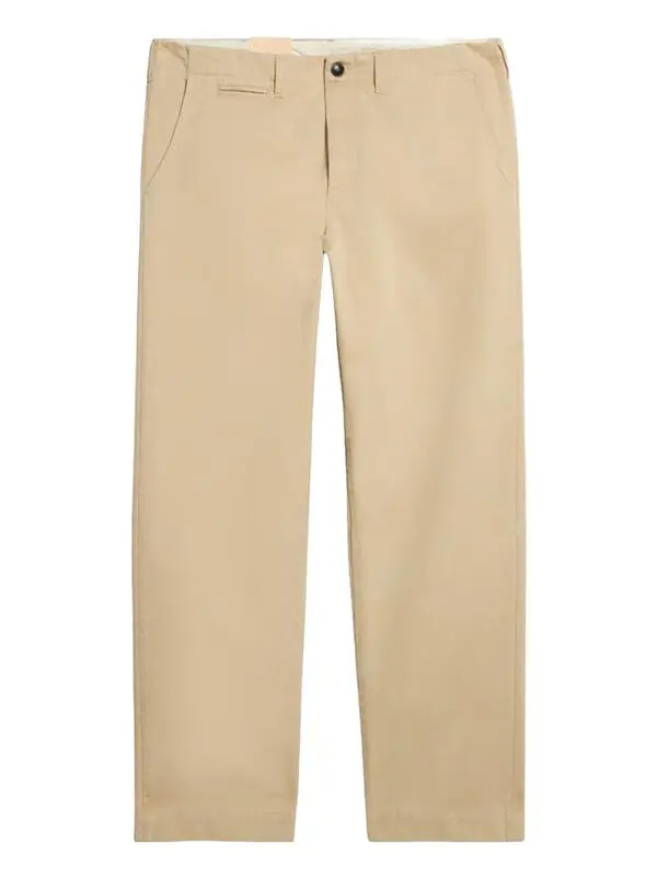 FORTELA Wallace Heavy Cotton Canvas Trousers - Natural