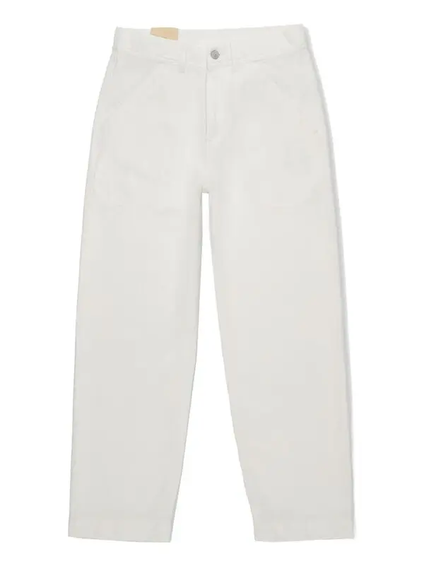 FORTELA Areat Cotton Twill Trousers - White