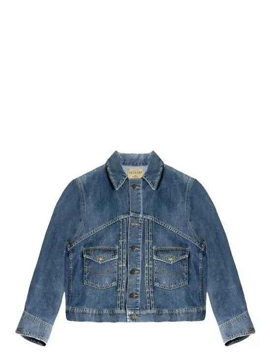 FORTELA Bananastitch Stone Wash Denim Jacket - D470
