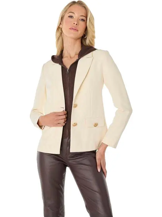 THE NOLI SHOP Kara Dickey Blazer - Pearl/espresso