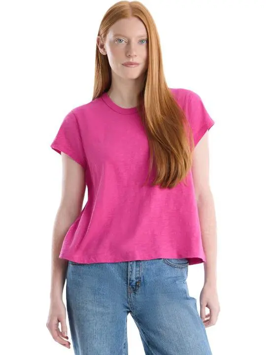 WILT CLOTHING Baby Fit Shrunken Crew Short Sleeve Tee - Rose Violet