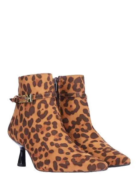 SAINT G Pera Pointed Toe Bootie - Leopard