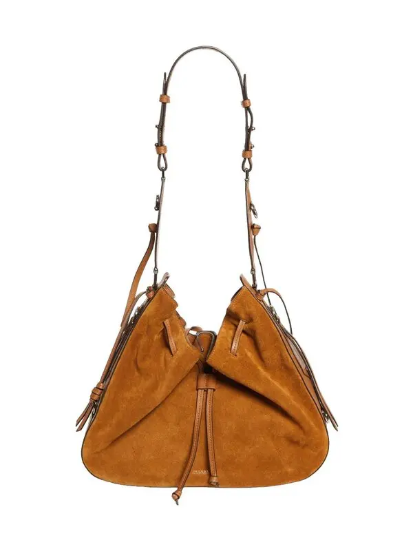 Isabel Marant Bolton Suede Hobo Bag - Cognac