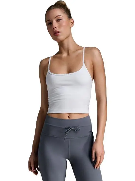 2xu Flex Strappy Crop Tank - White/white