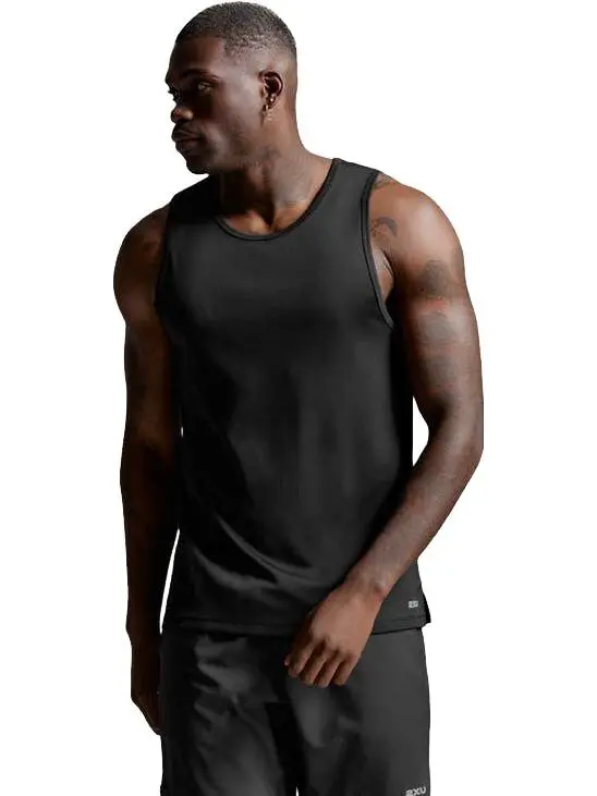 2xu Aero Tank - Black/silver Reflective