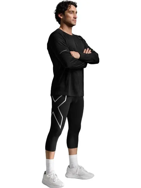 2xu Core Compression 3/4 Tights - Black/silver