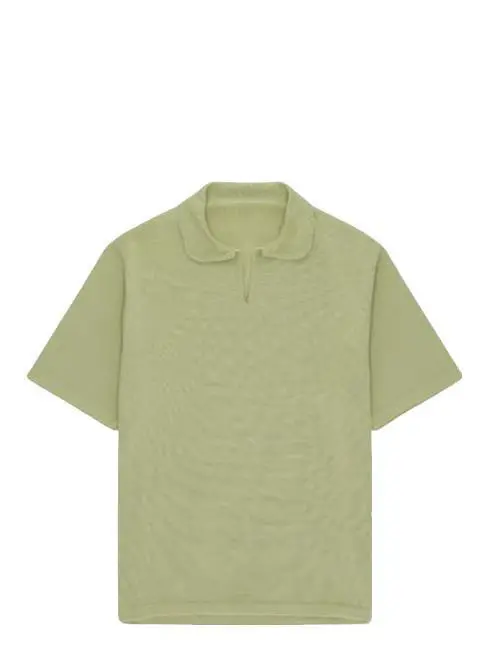 FORTELA Andy Cotton Knit Polo - Kiwi