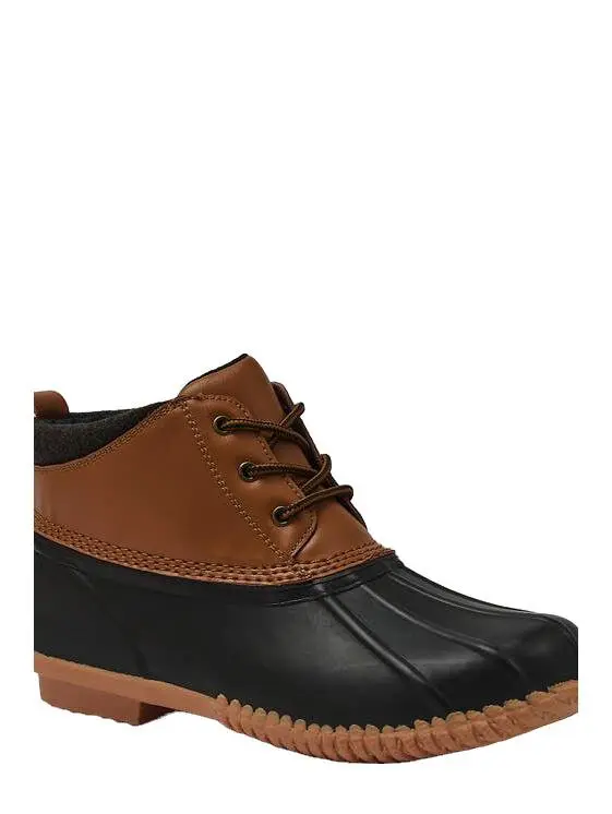 LANDS' END Waterproof Ankle Duck Boots - Hazelnut/dark Brown