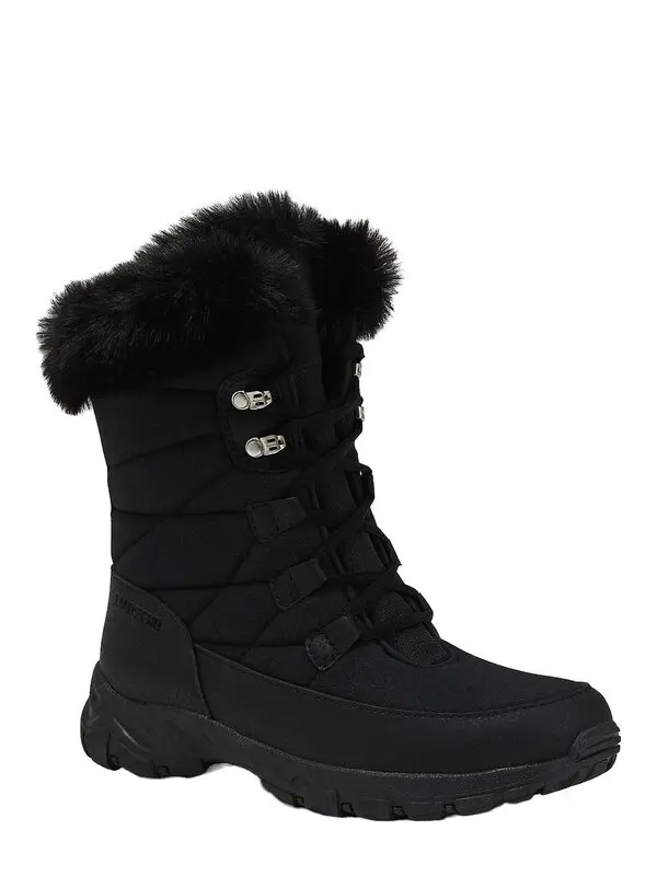LANDS' END Expedition Trail Waterproof Lace-up Snow Boots - Black