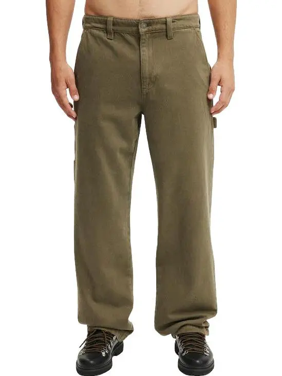 COTTON ON Baggy Worker Pant - Military