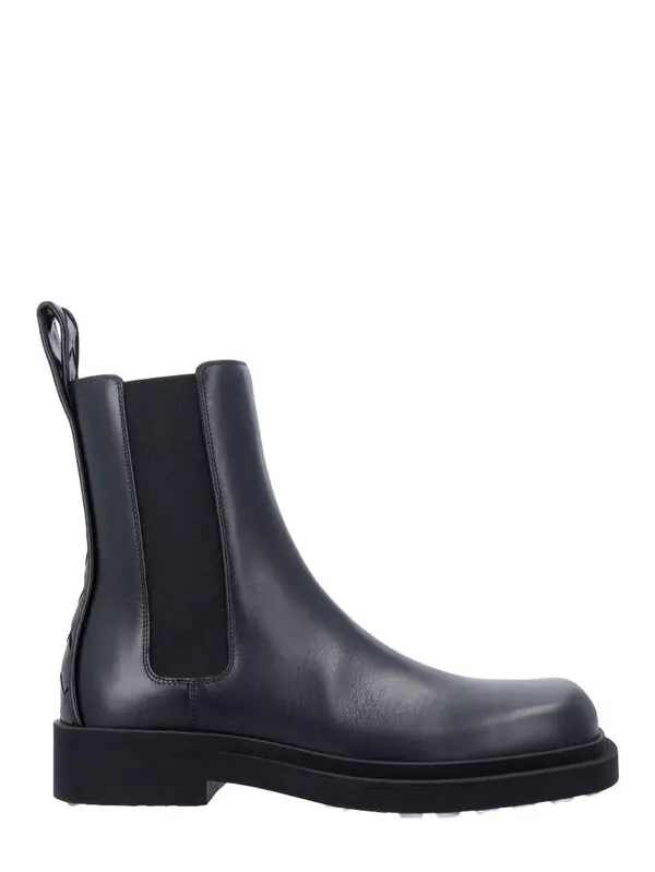 Bottega Veneta Ben Chelsea Boots In Calfskin - Black