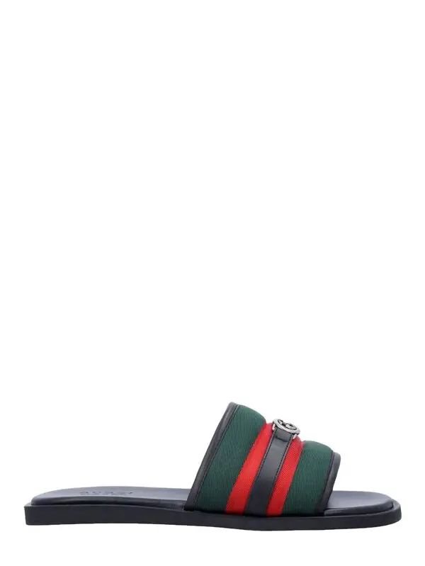 Gucci Interlocking G Slide Sandal - Black