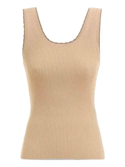 Zimmermann Ascension Wide Straps T-shirt - Beige