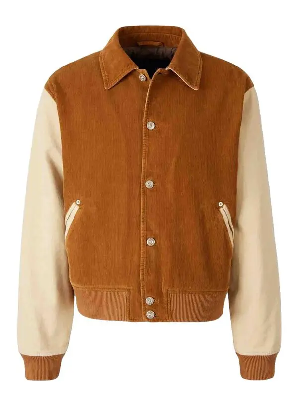 WALES BONNER Corduroy Bomber Jacket - Brown