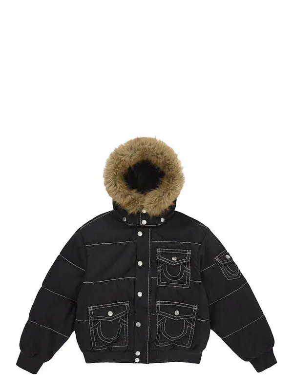 Supreme True Religion Puffer Jacket - Black