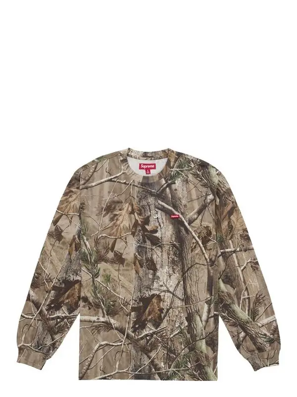 Supreme Small Box Long Sleeve Tee Shirt Realtree Camo - Realtree Ap Camo