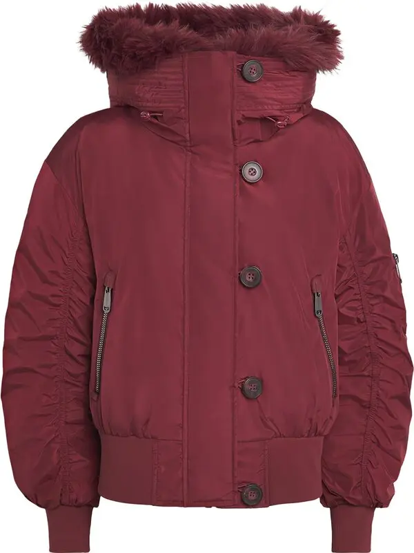 Goldbergh Jeanne Down Ski Bomber Jacket - Red