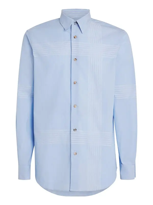 Paul Smith Cotton Check Shirt - Blue