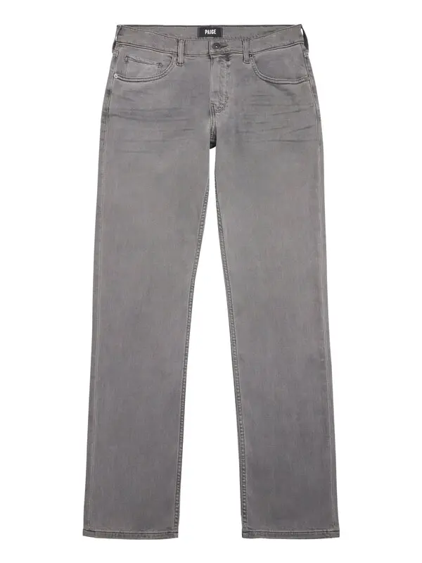 Paige Mason Straight Ankle Jeans - Grey