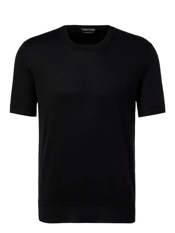 TOM FORD Cotton Crewneck Sweater - Black