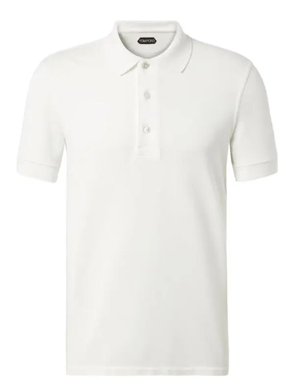 TOM FORD Jersey Polo Shirt - White