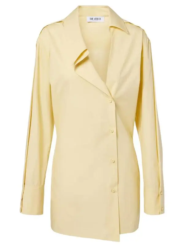 Attico Cotton Shirt Dress - Yellow