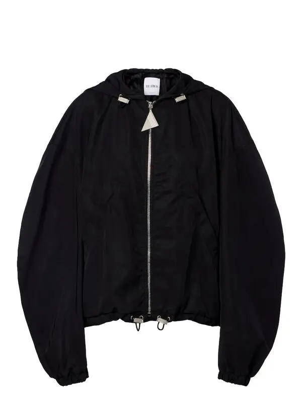 Attico Oversized Bomber Jacket - Black