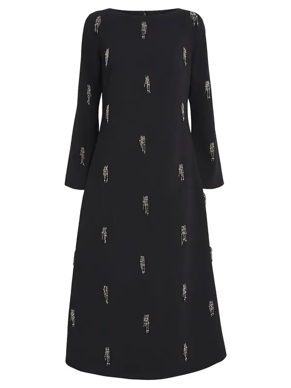 Simkhai Embellished Coretta Midi Dress - Black