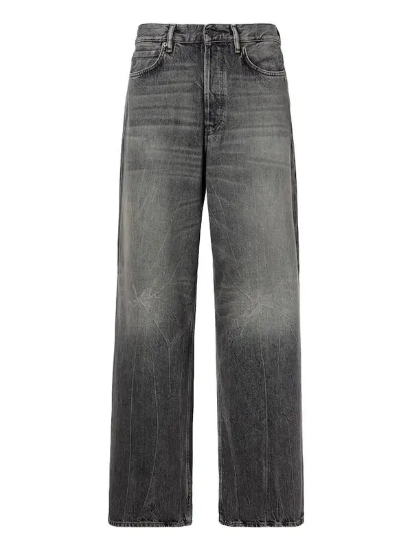 Acne Studios 1981 Faded Wide-leg Jeans - Black