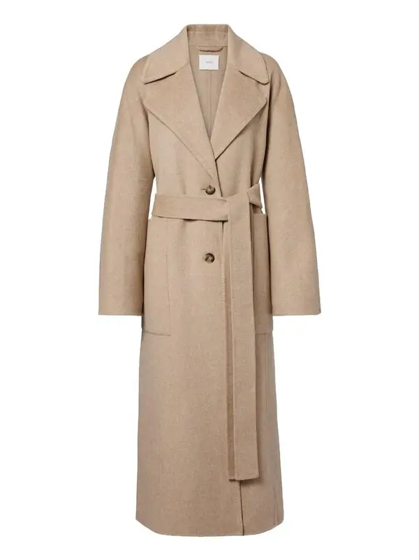 JOSEPH Spencer Wool And Cashmere Coat - Beige