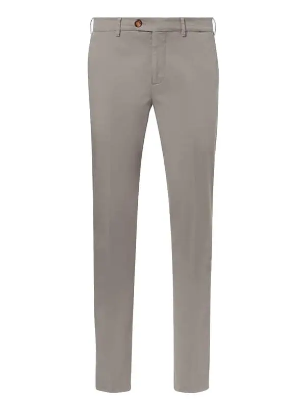 Brunello Cucinelli Cotton Slim Pants - Grey