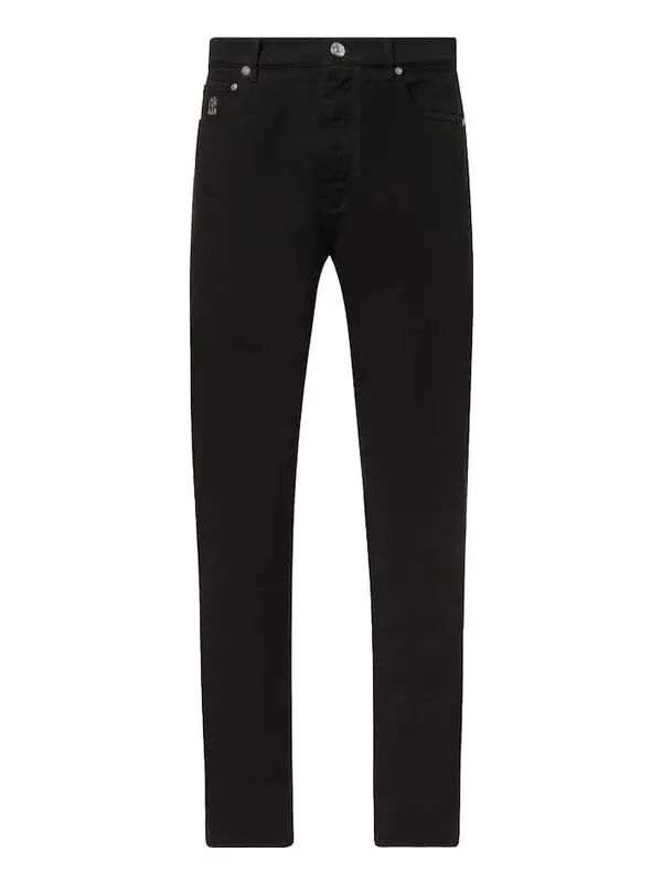 Brunello Cucinelli Mid-rise Straight Jeans - Black